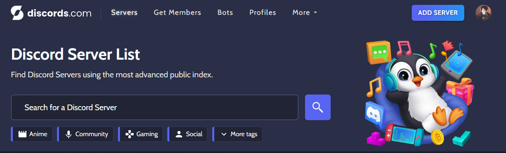 Discord Server Search | Find Discord Servers | Discords.info